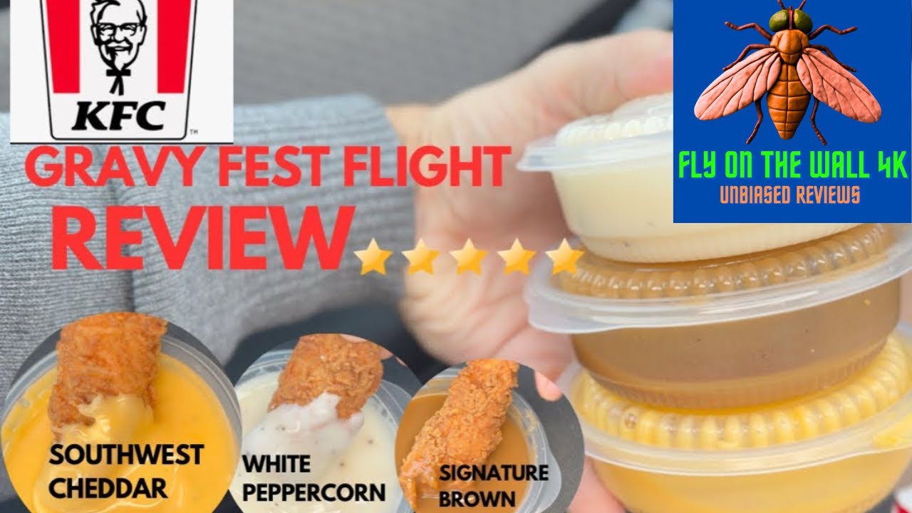 Review: KFC's NEW Gravy Fest Flight + Festive Pot Pie - YouTube