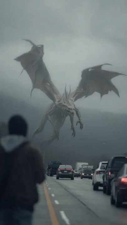 Driver Records Winged Demon Crossing Road in Texas - YouTube