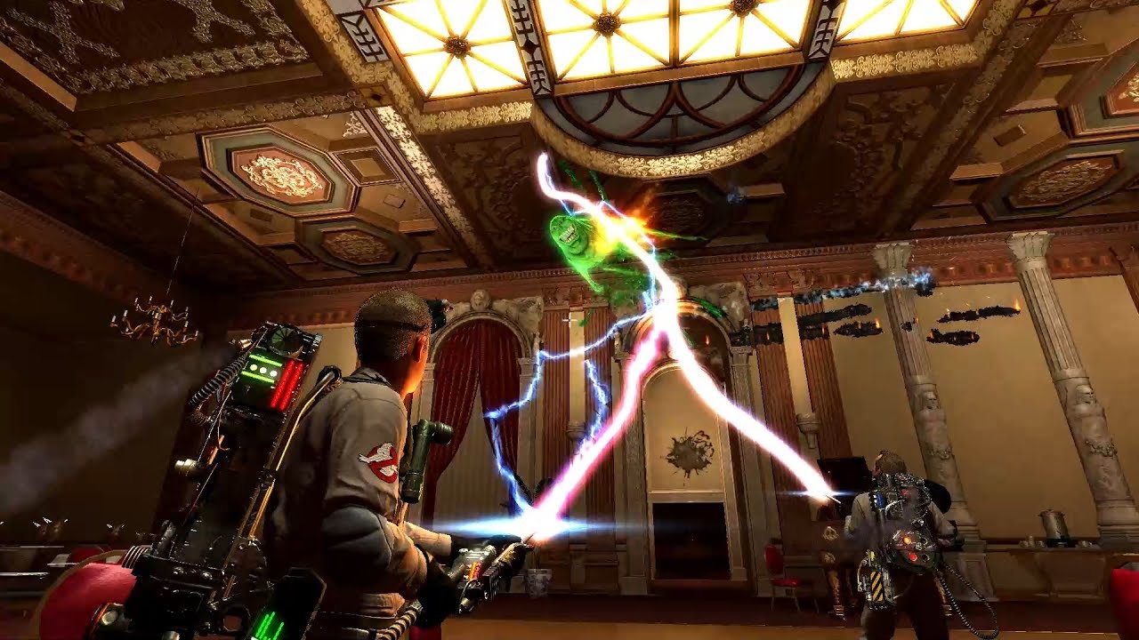 GHOSTBUSTERS Video Game Part 2 Sedgewick Hotel Slimer No Commentary ...