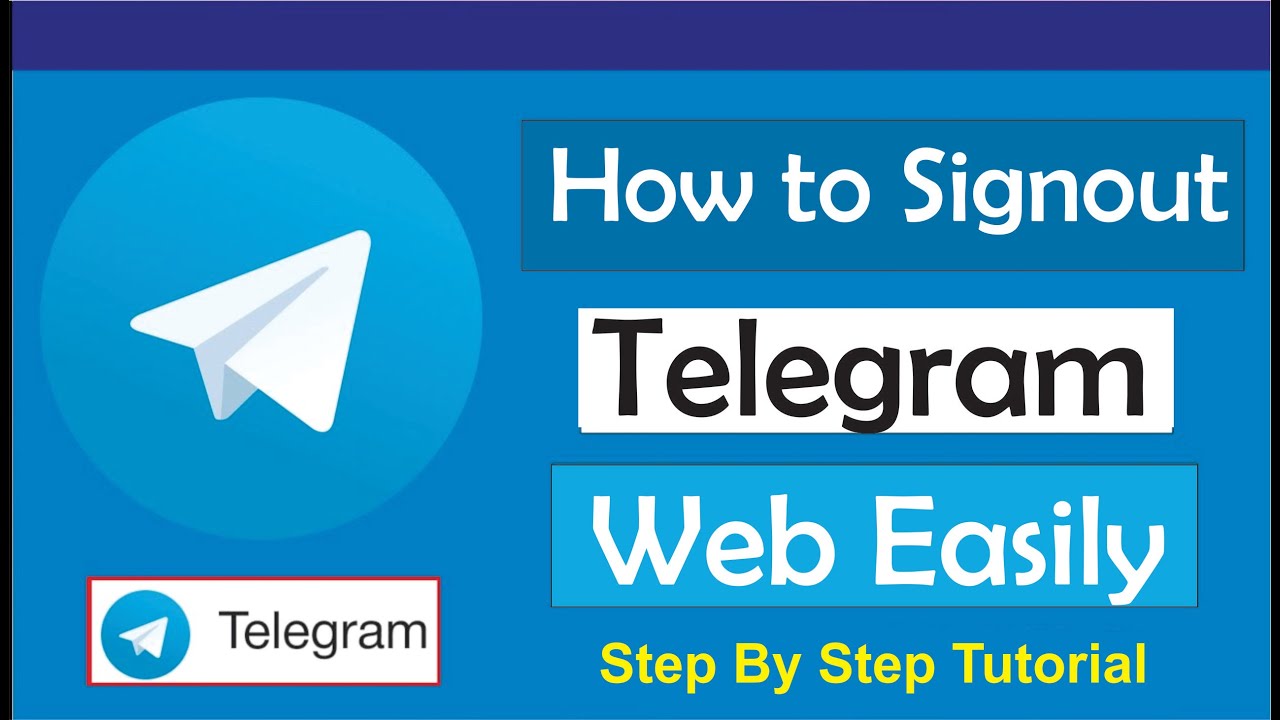 How To Sign Out Telegram Web - YouTube