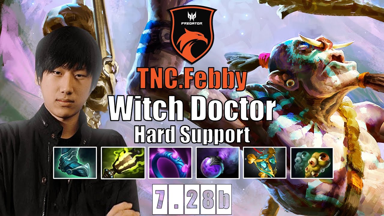 Witch Doctor Hard Support | TNC.Febby | THIS DOCTOR IS A KILLER | 7.28b ...