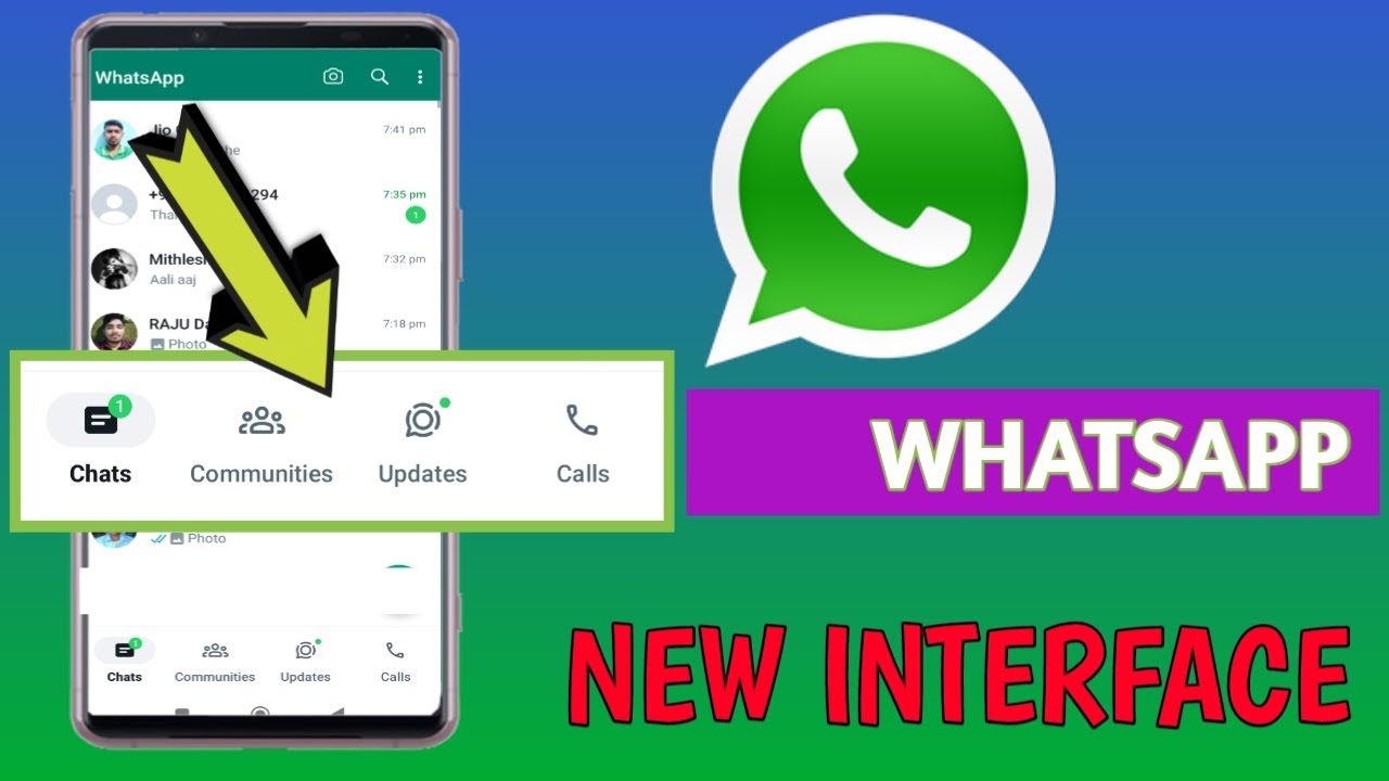 WhatsApp new interface|| WhatsApp new update|| WhatsApp navigation ...