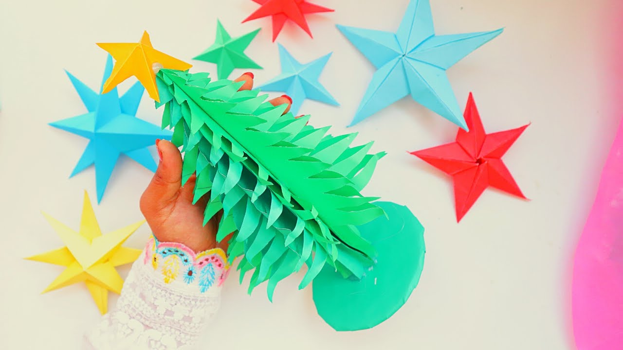 How to Make a Paper 3d Christmas Tree | Paper Christmas Tree ...