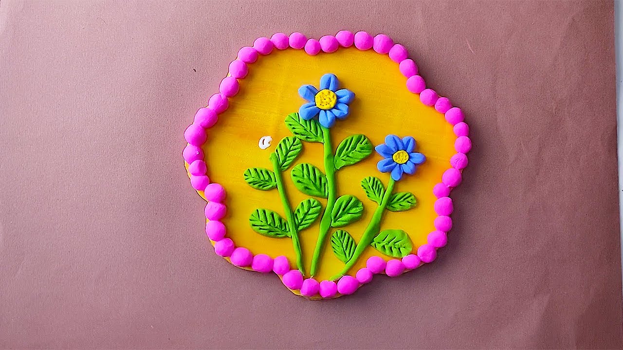 Clay Wall Hanging Craft Ideas -Easy How to make wall hanging with Clay ...