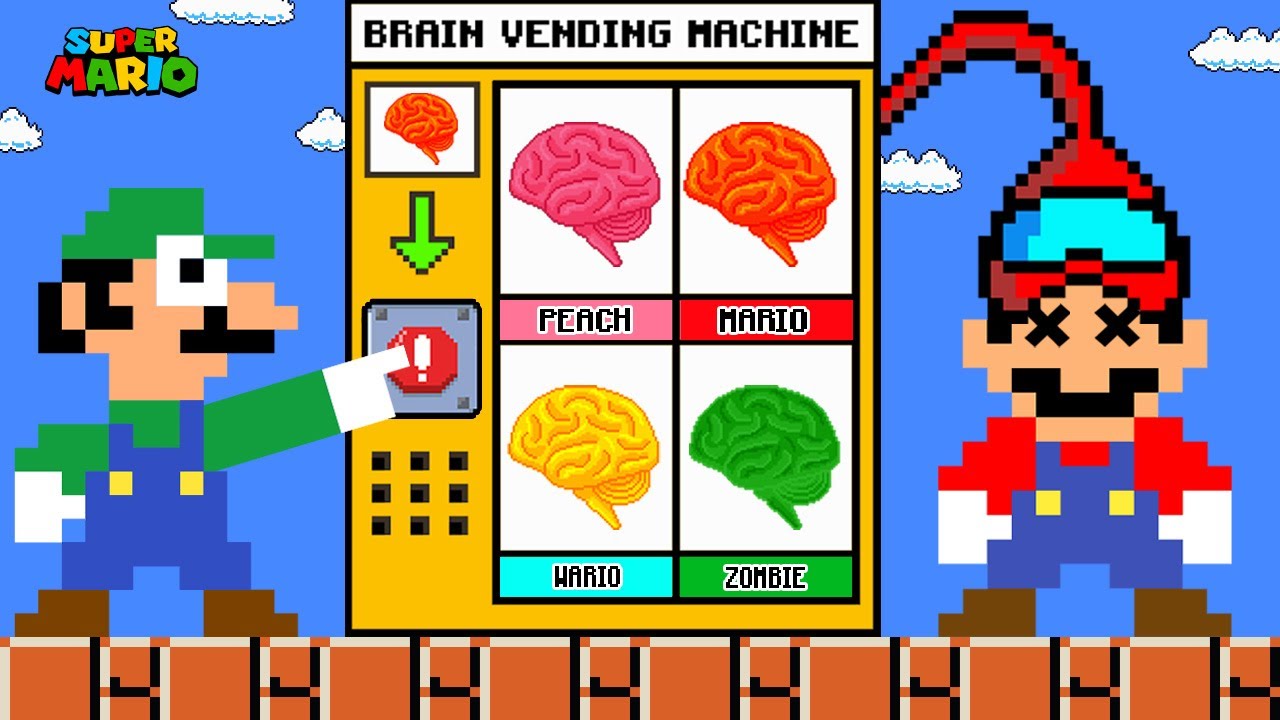Luigi Swapped out a New Brain for Mario | Game Animation - YouTube