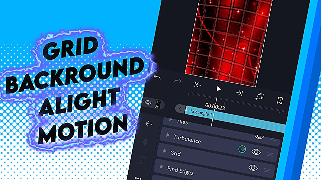 how to make grid background on alight motion | tutorial background kisi ...