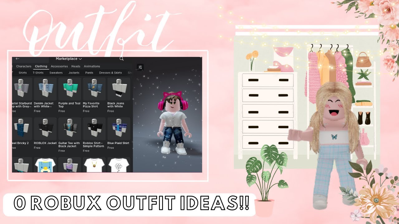 0 ROBUX OUTFIT IDEAS!! 💜 - YouTube