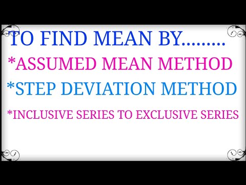 How to find mean using 10th standard level Assumed Mean method and Step ...