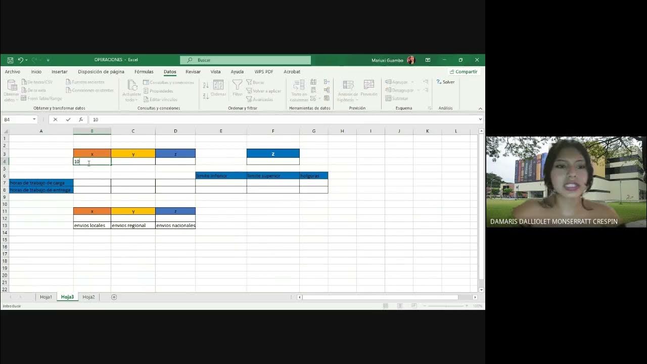 EJERCICIO DE PROGRAMACION LINEAL EN EXCEL - YouTube