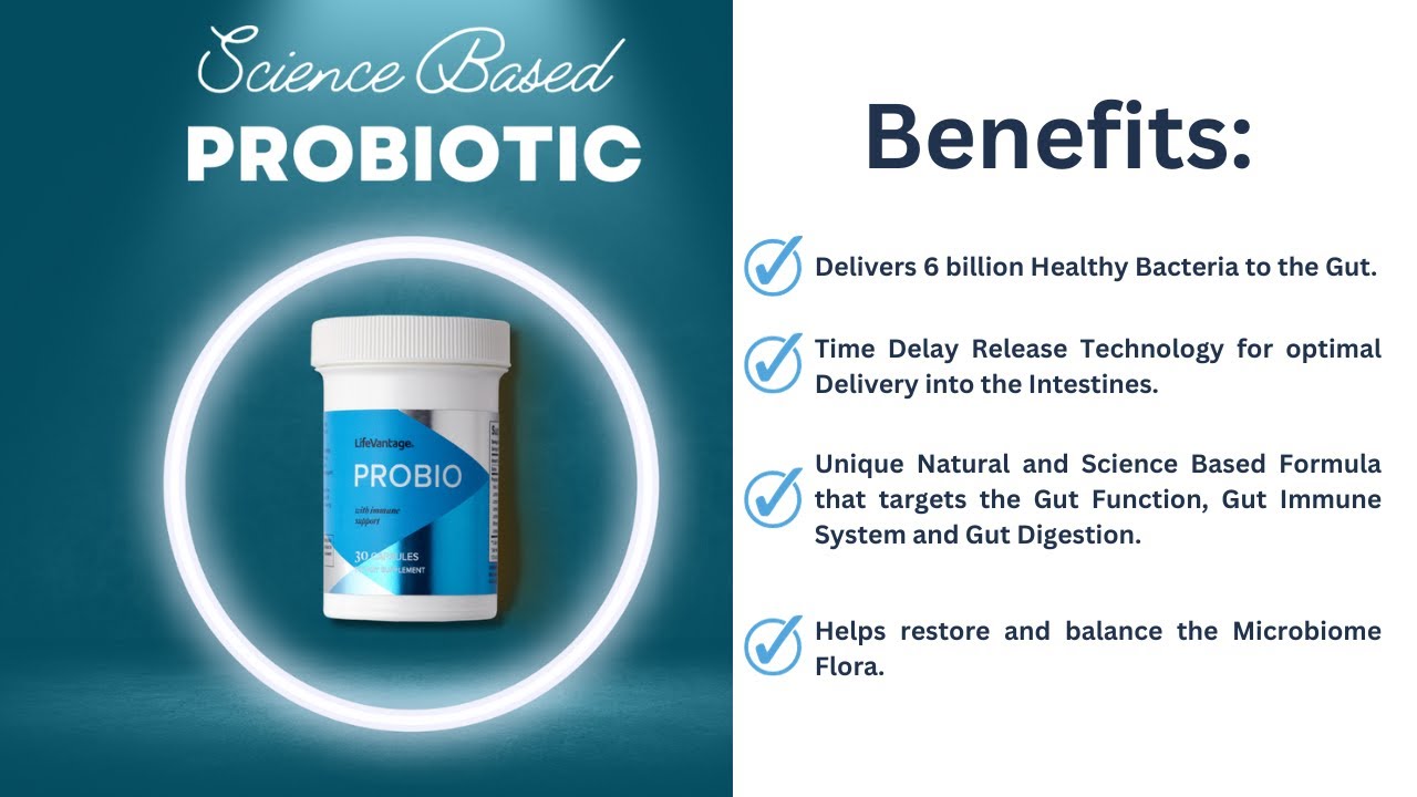 Probio Probiotic Benefits | Improve Gut Health | Dr. Fifi | Lifevantage ...