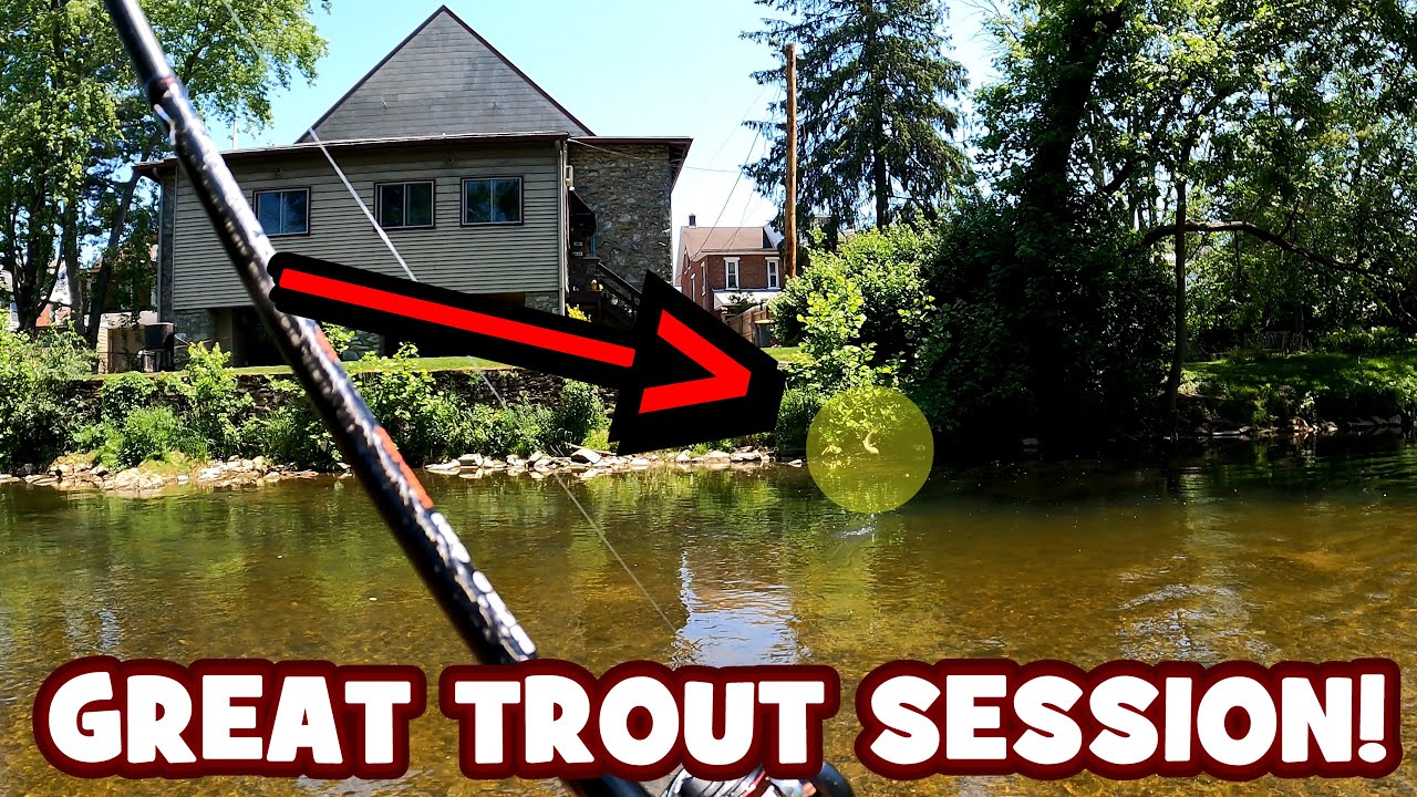 Catching some POWERFUL TROUT in DOWNINGTOWN...!!! | East Branch ...