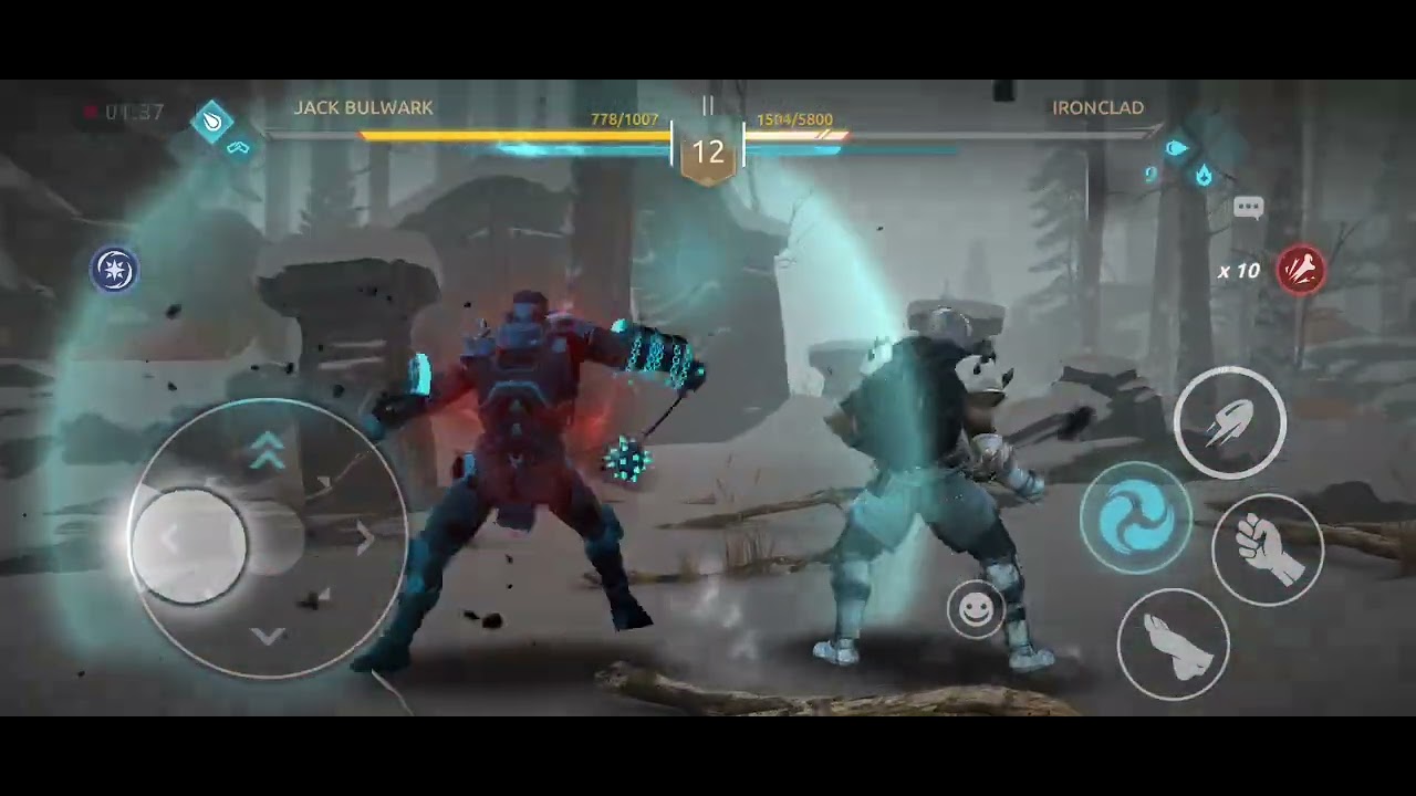 SHADOW FIGHT 4 PLAY JACK BULWARKS//DEFEAT IRONCLAD BOSS IN STORY MODE ...