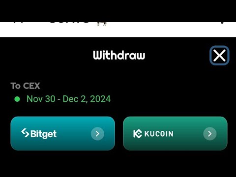 How to Withdraw #Goats to Bitget CEX Wallet - YouTube