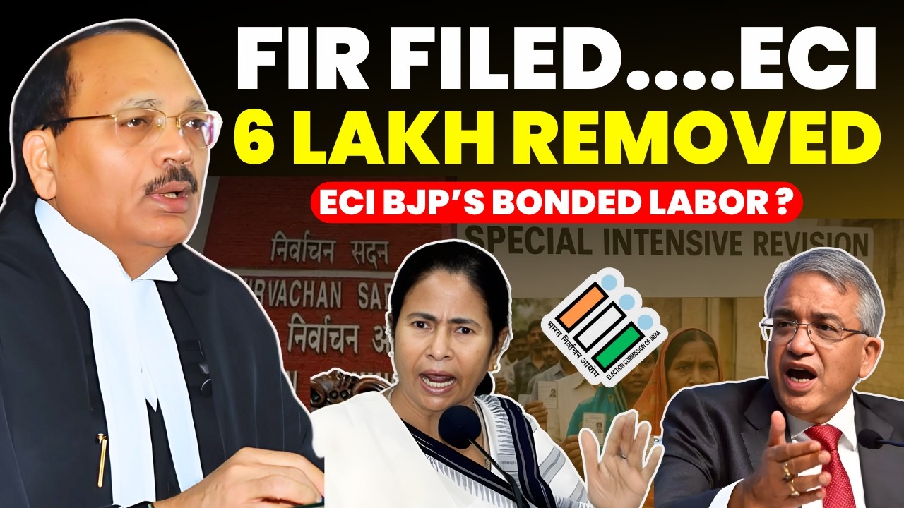 FIR FILED ON ECI OFFICIAL......6 LAKHS VOTER REMOVED....ECI BJP'S ...