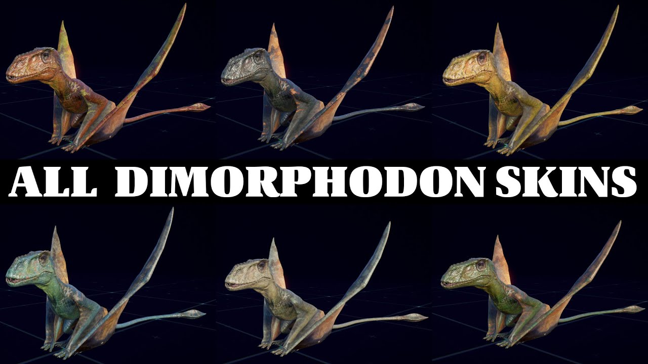 ALL DIMORPHODON SKINS 1 | JURASSIC WORLD EVOLUTION 2 - YouTube