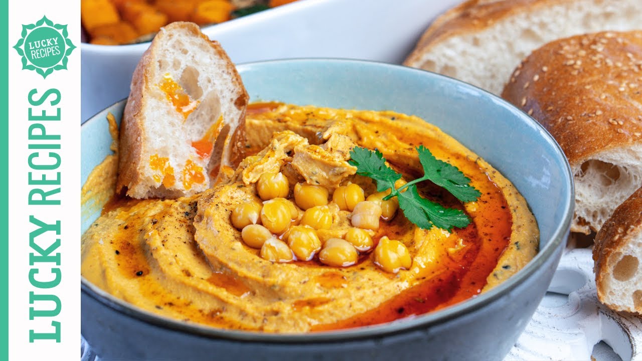 Pikanter Hummus mit Cashew-Tahini | Traumhaft cremig! - YouTube