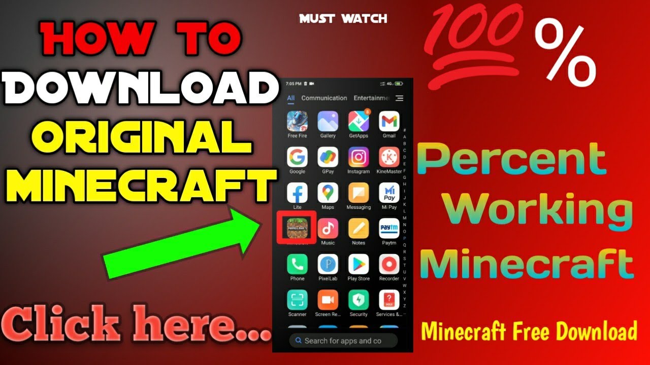 How to Download Original minecraft || Free Download Original minecraft ...