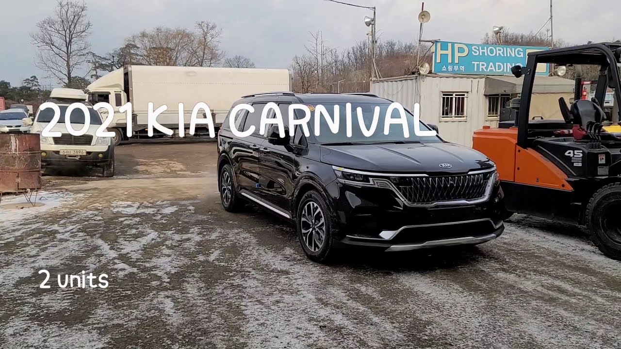 2021 KIA CARNIVAL 0km loading into the container - YouTube