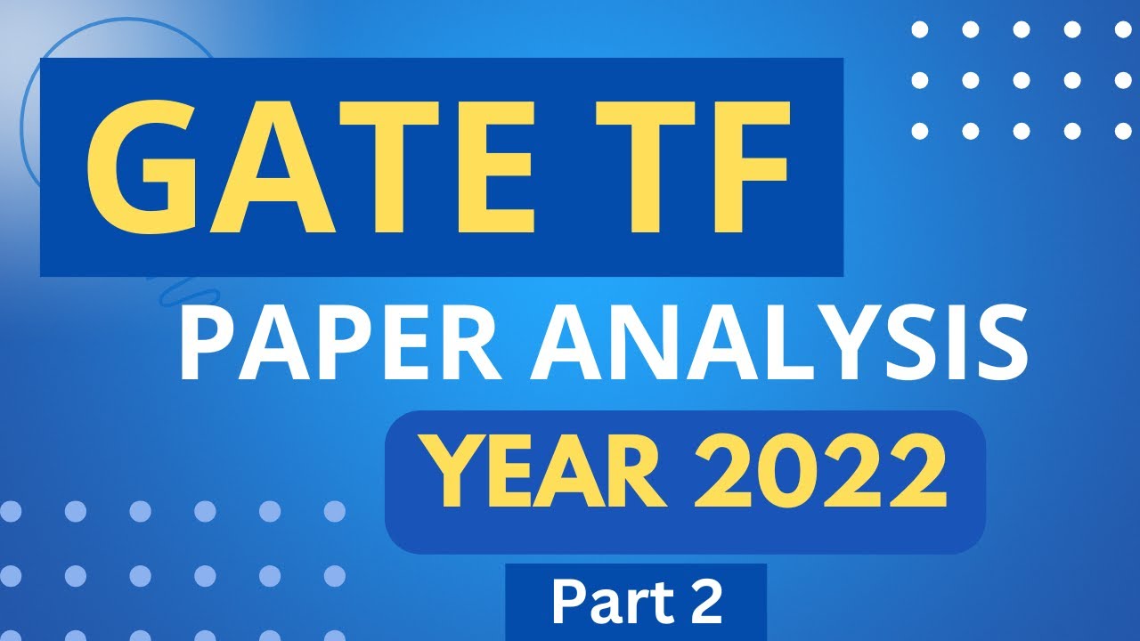 Textile Gate 2022 Paper Part II | Textile Engineering | TF Gate # ...
