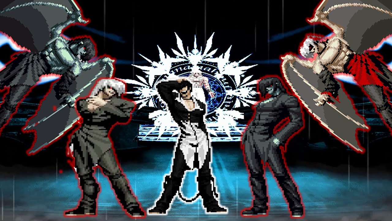 [KOF Mugen] Orochi Iori CT vs Element Team - YouTube