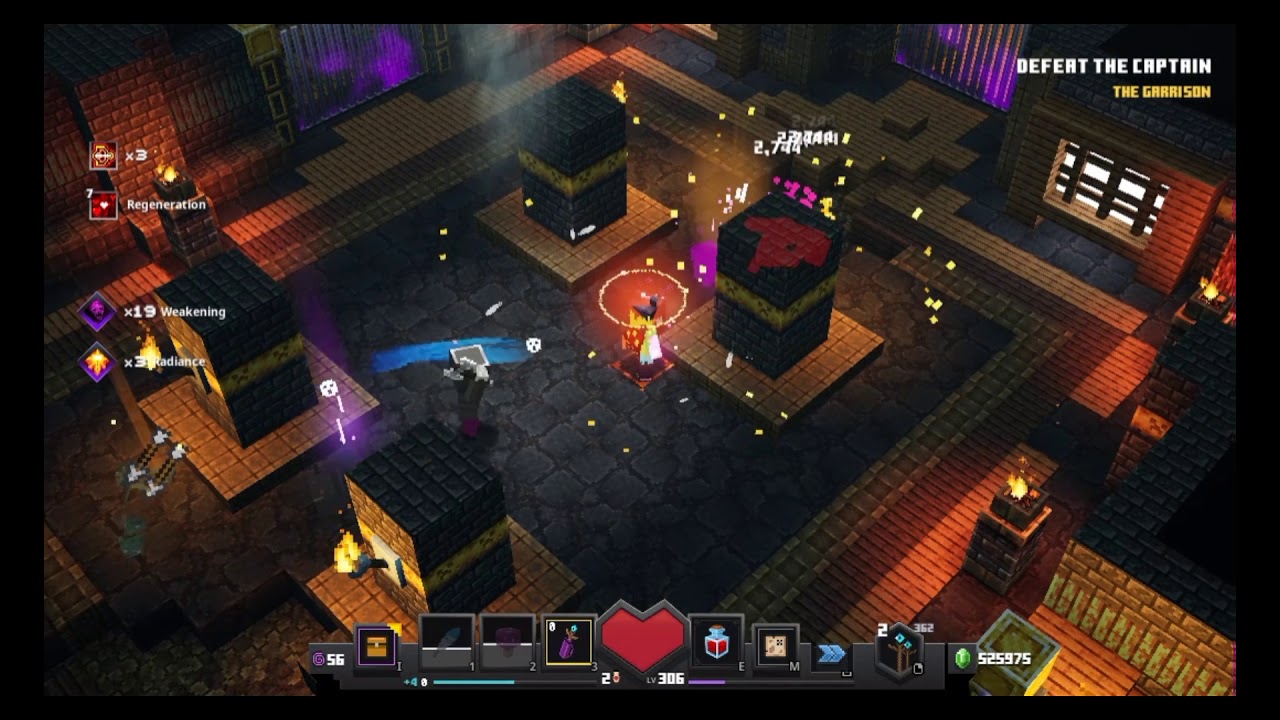 Minecraft Dungeons Howling Peaks DLC Rampart Captain Mini Boss - YouTube