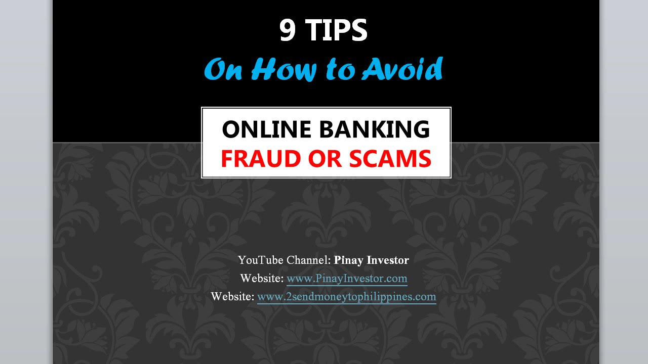 How to Avoid Online Banking Scams - YouTube