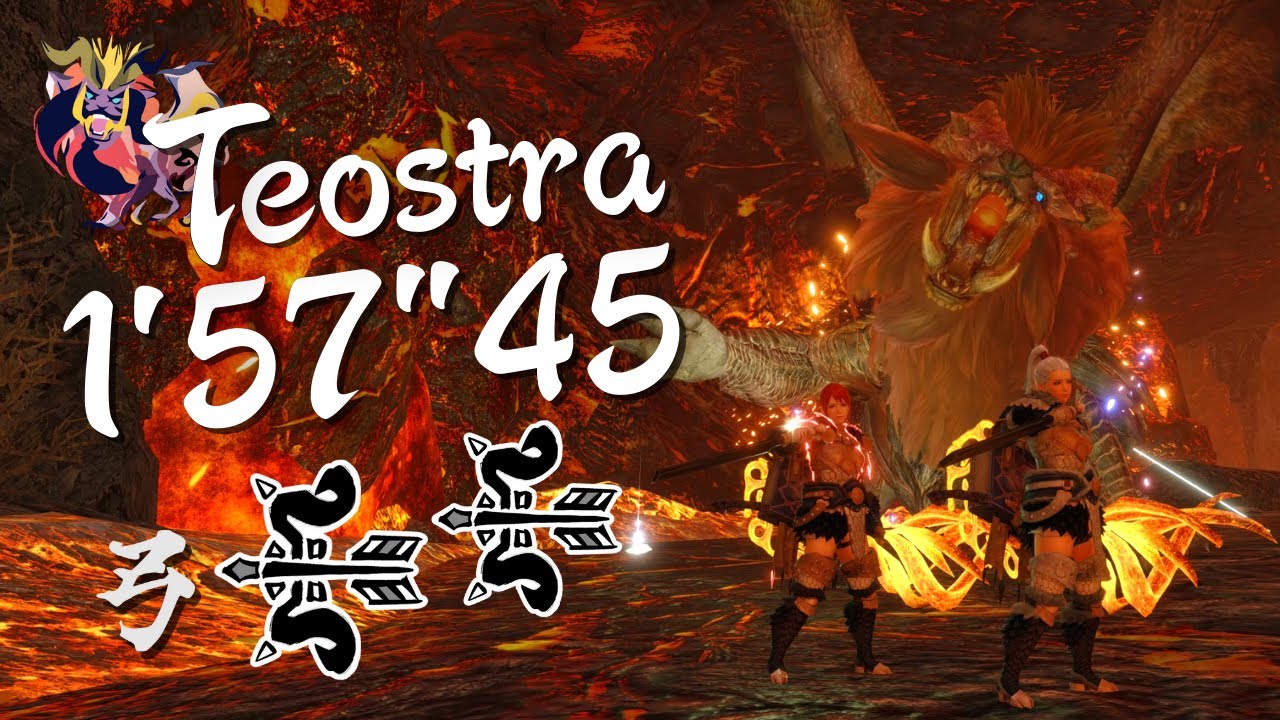 MH: Rise (PC) | Teostra | Bow Duo w/ Sytherias | 01'57''45 - YouTube
