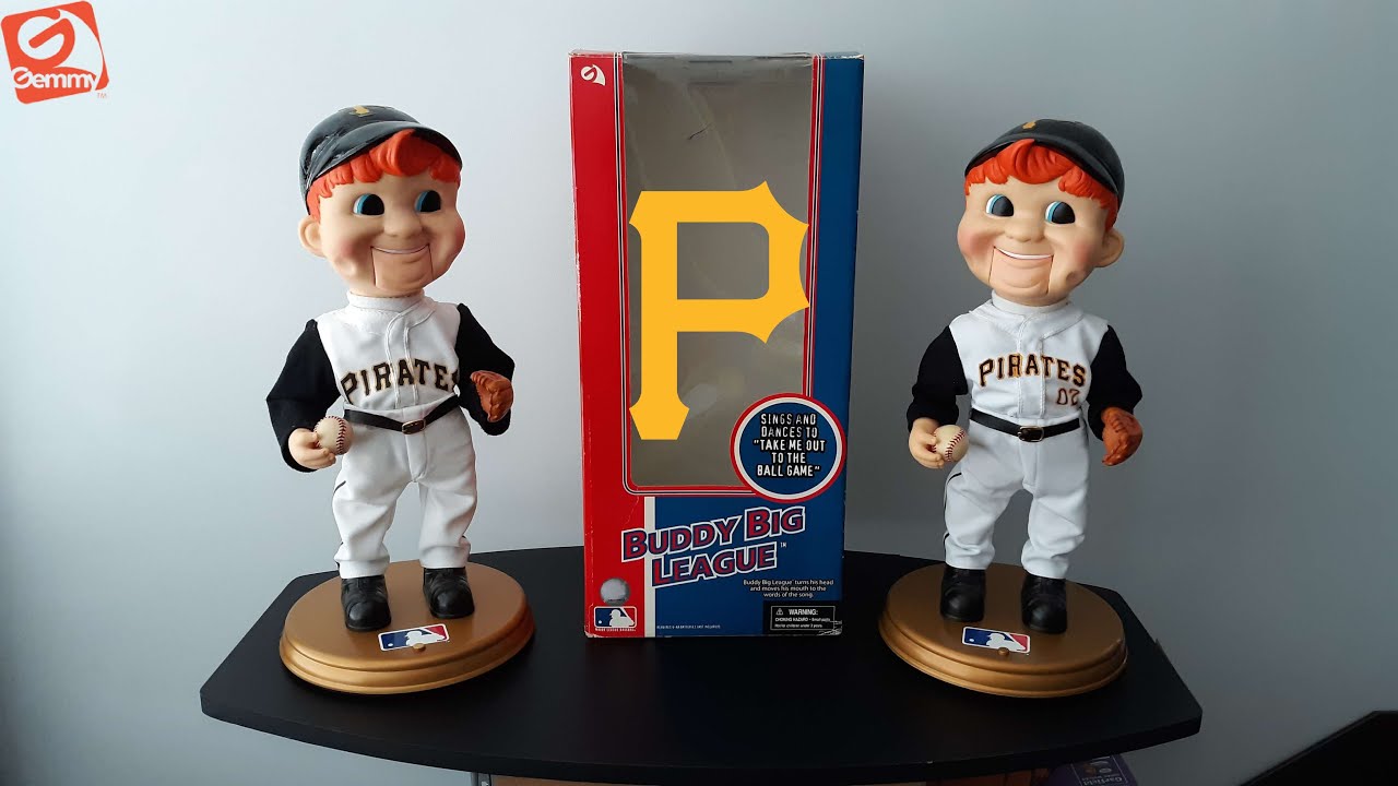 Gemmy MLB Buddy Big League: Pittsburgh Pirates (both logo sizes) - YouTube