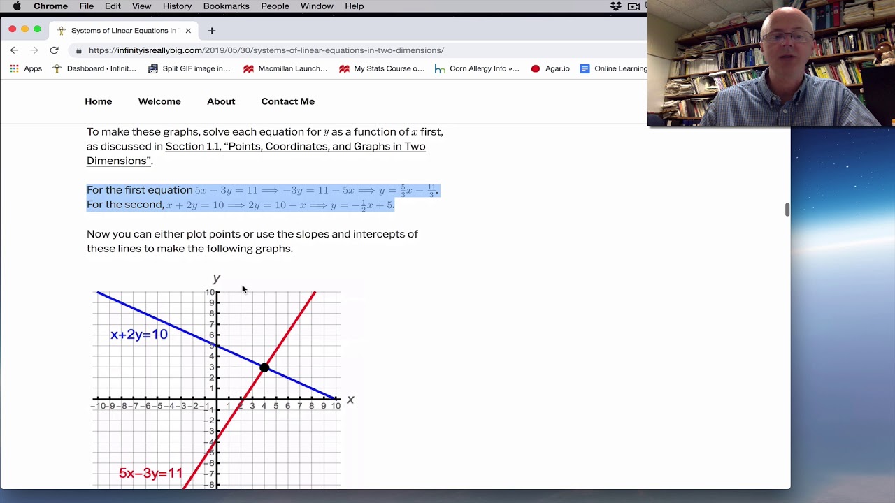 Systems of Linear Equations in Two Dimensions at Infinity is Really Big ...