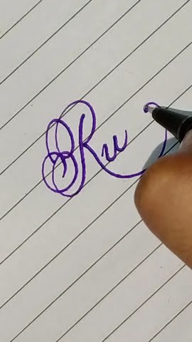 'Ruhi' name writing #short #calligraphyname - YouTube