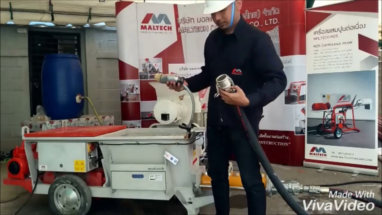MALTECH Plaster jet - YouTube