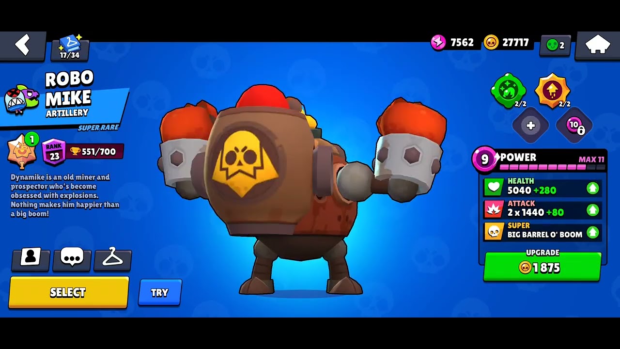 Robo Mike 99 Gems All pins Purchase Brawl Stars - YouTube
