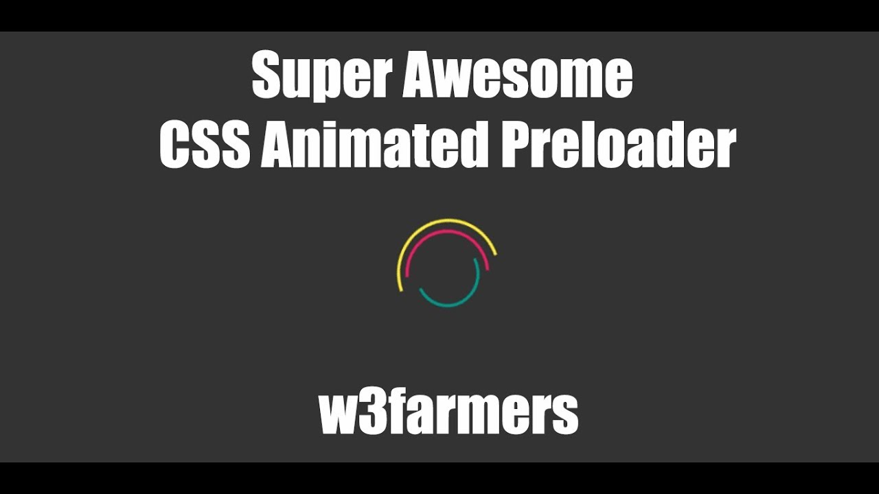 Super Awesome Animated Preloader ( loader or loading ) in your website ...