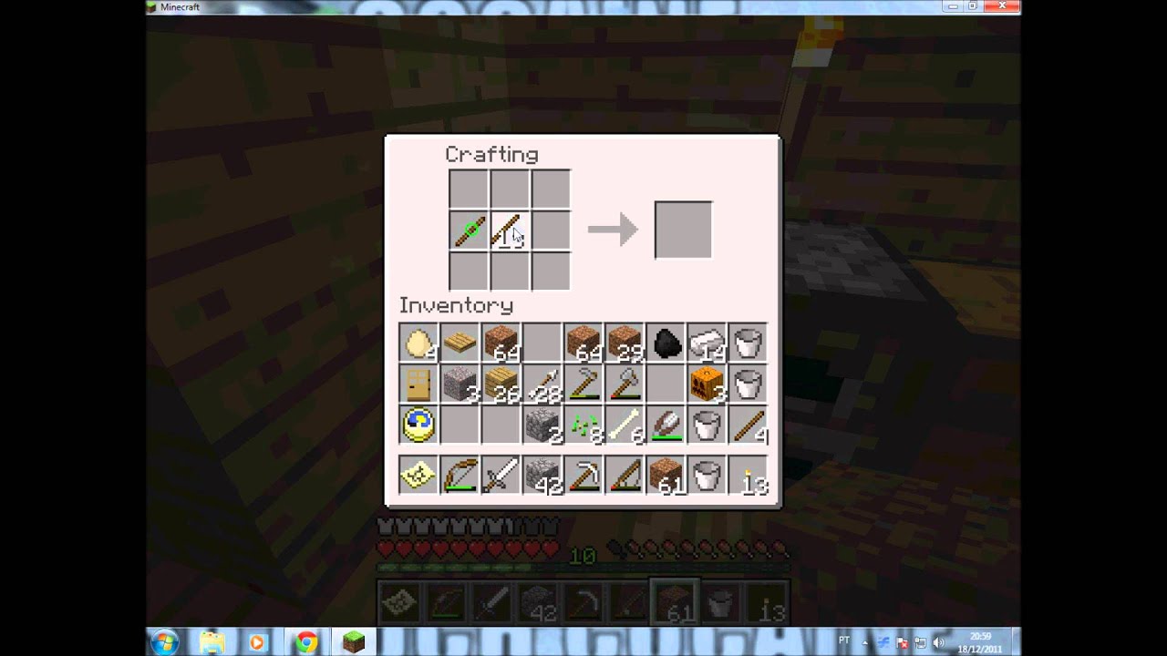 como fazer uma cerca no minecraft(Canal novo na descriçao) - YouTube