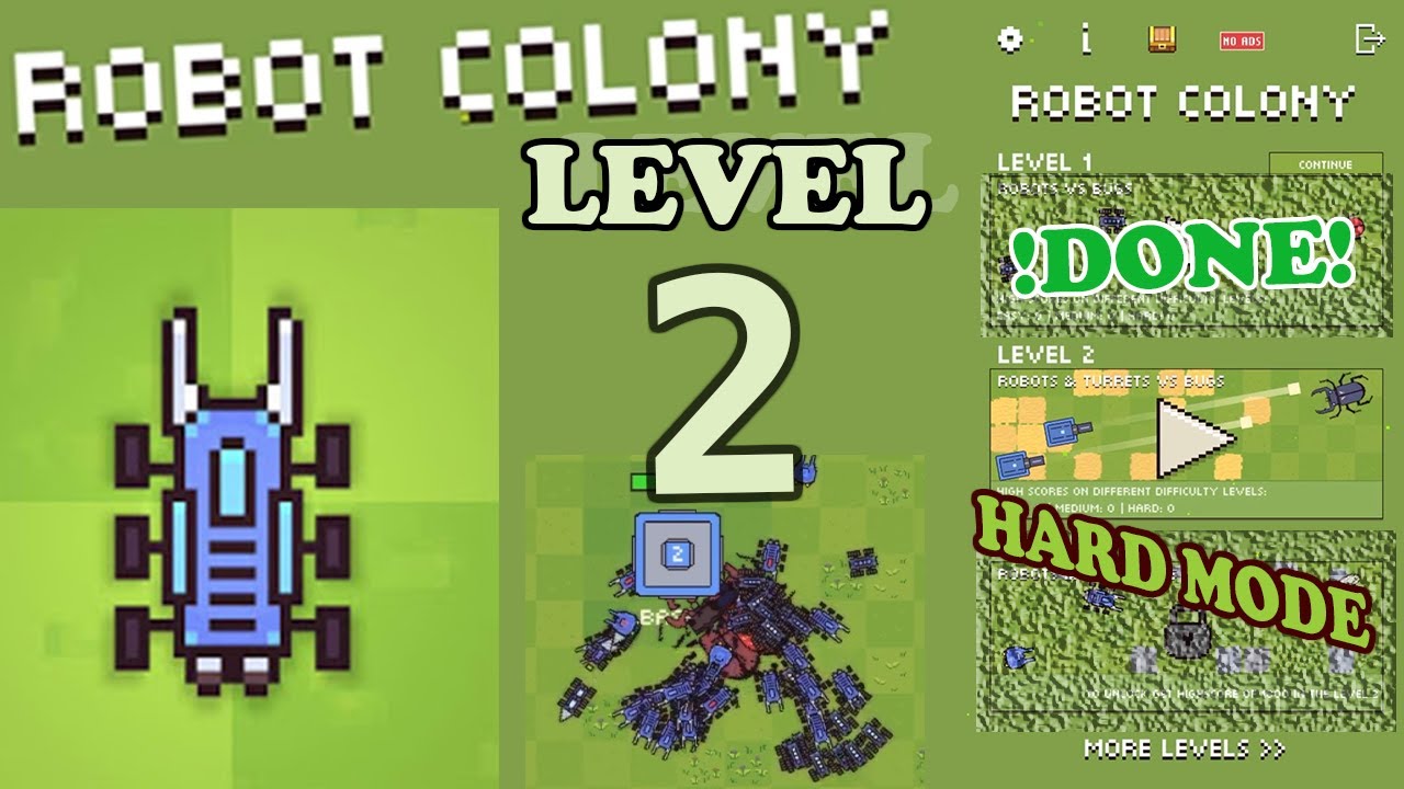 Robot Colony Game Walkthrough - HARD - Level 2 - YouTube