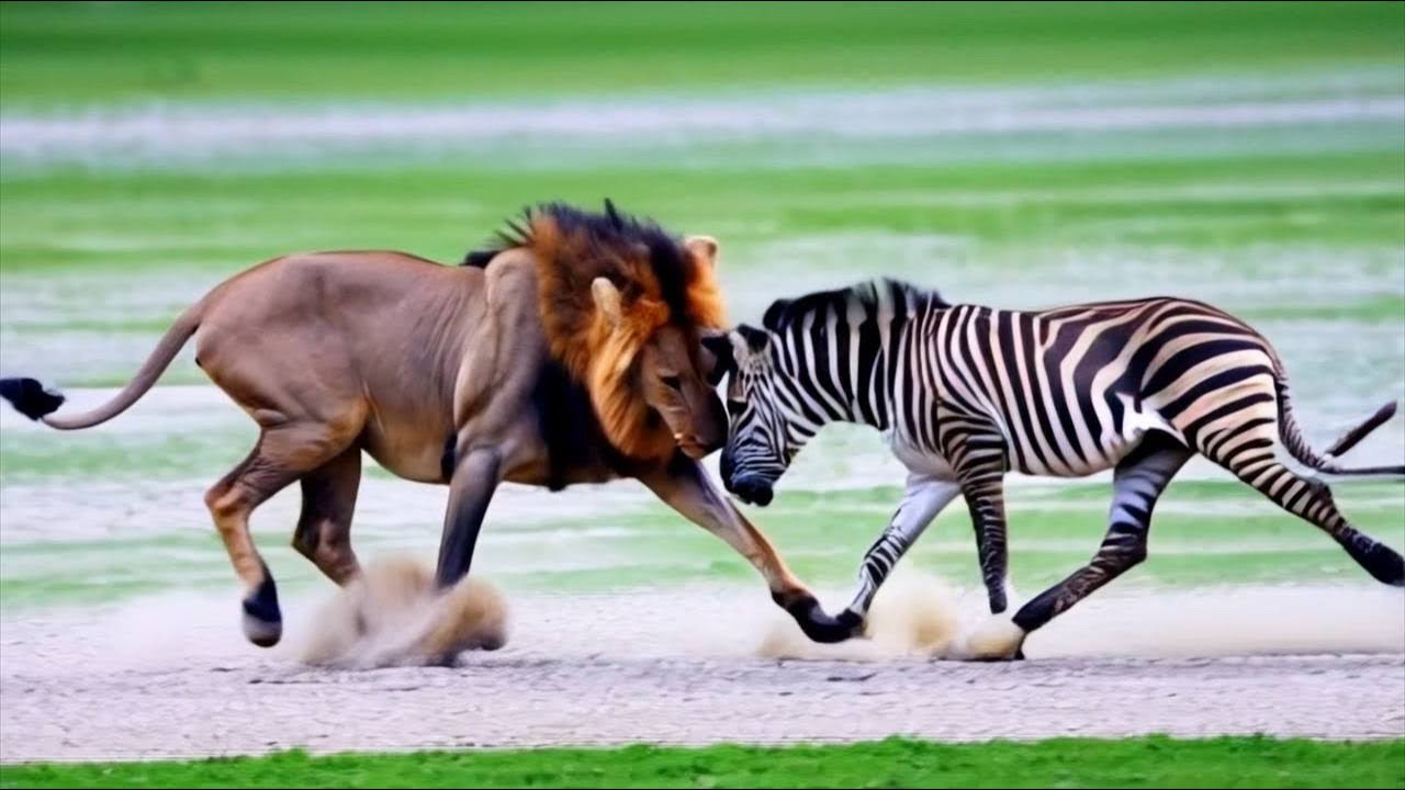 Could The Most Powerful Zebra Ever Beat a Lion? - YouTube