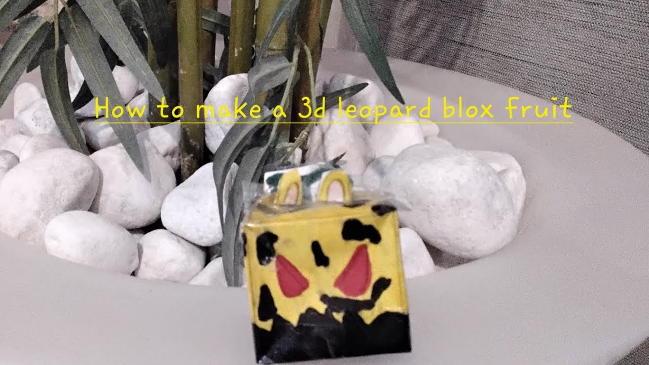 How to make a 3d blox fruits leopard - YouTube