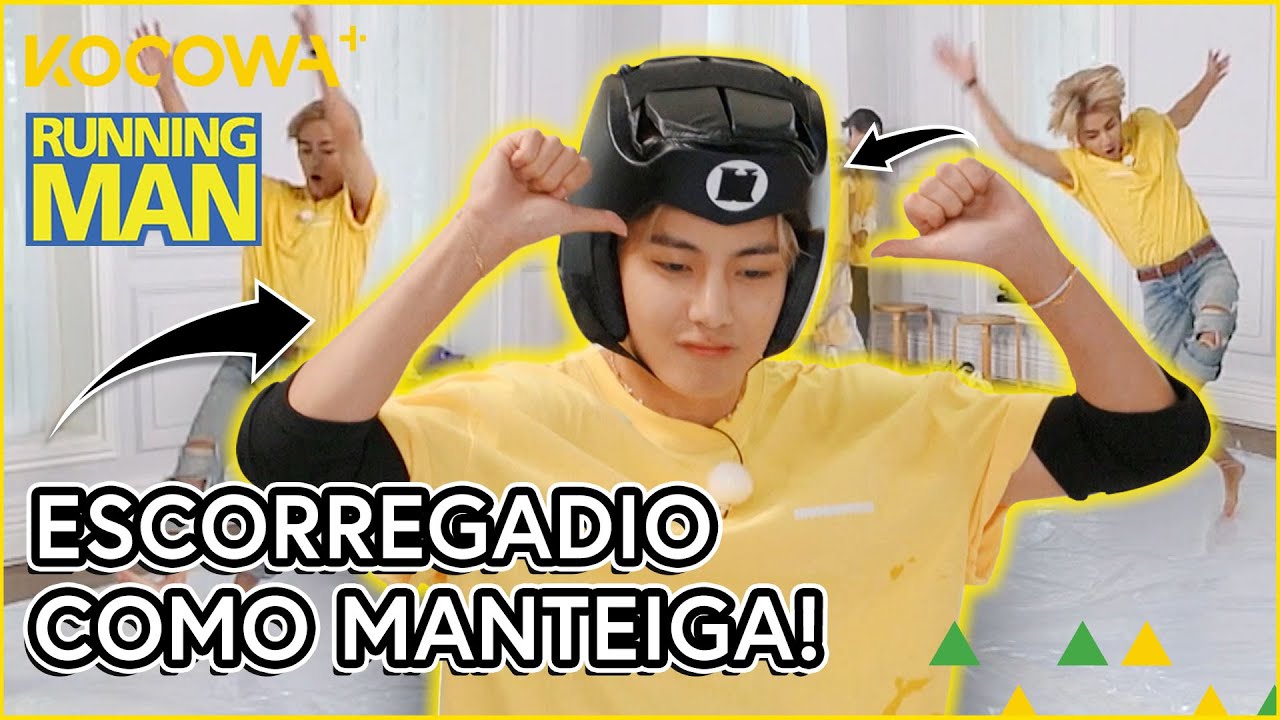“Smooth like butter” 😂 A comédia pastelão do V! | Running Man Ep 671 ...