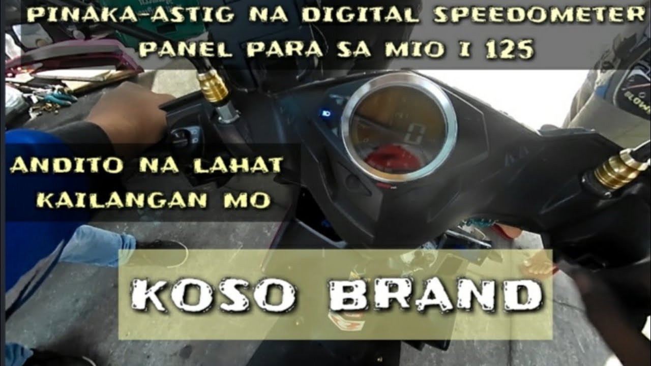 PINAKA-ASTIG NA DIGITAL SPEEDOMETER PANEL FOR MIO I 125 - YouTube