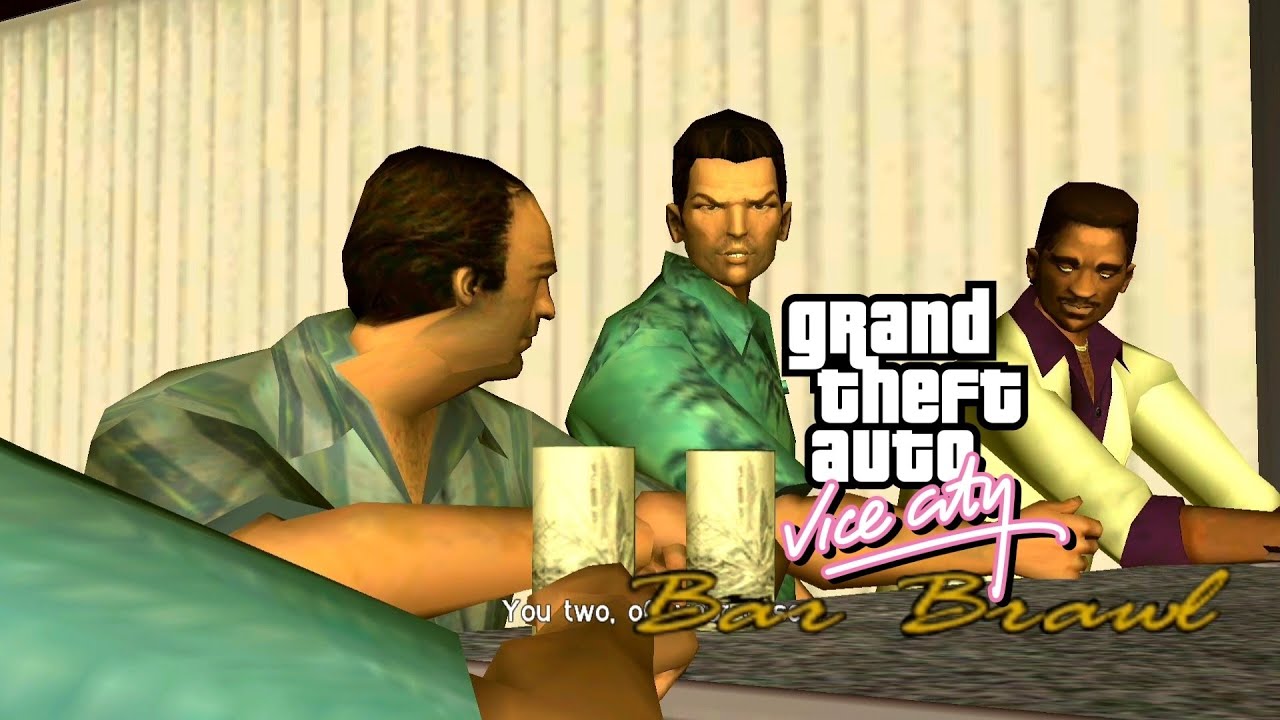 GTA Vice City gameplay Mission No.20 " Bar Brawl " - YouTube
