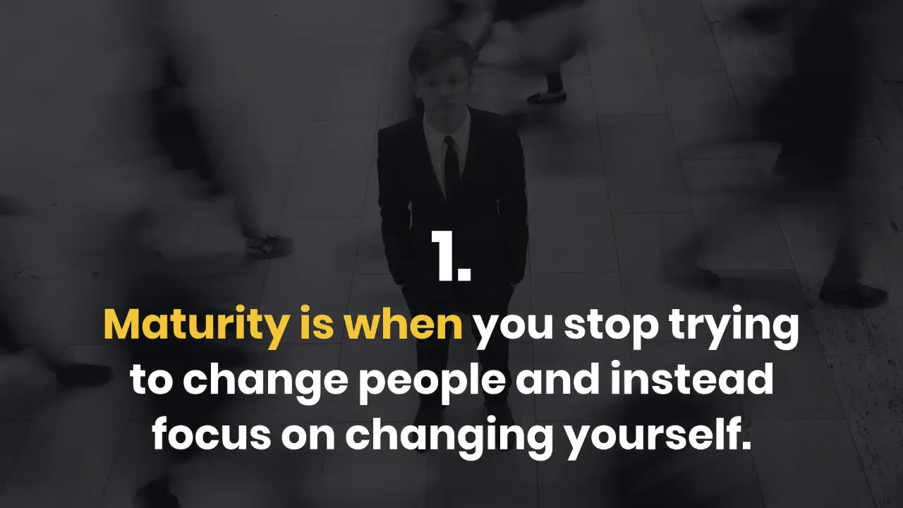 12 Signs Of Maturity - How Mature You Are? - YouTube