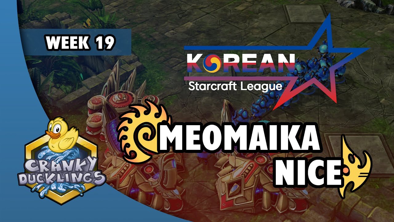 MeomaikA vs Nice - ZvP | Korean Starcraft League: Week 19 | Weekly StarCraft 2 Tournament - YouTube