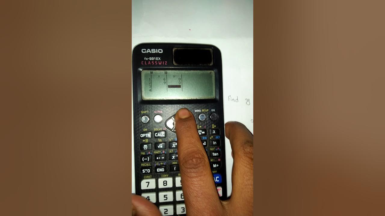 How to interpolate using fx-991ex classwiz (tagalog - english) - YouTube