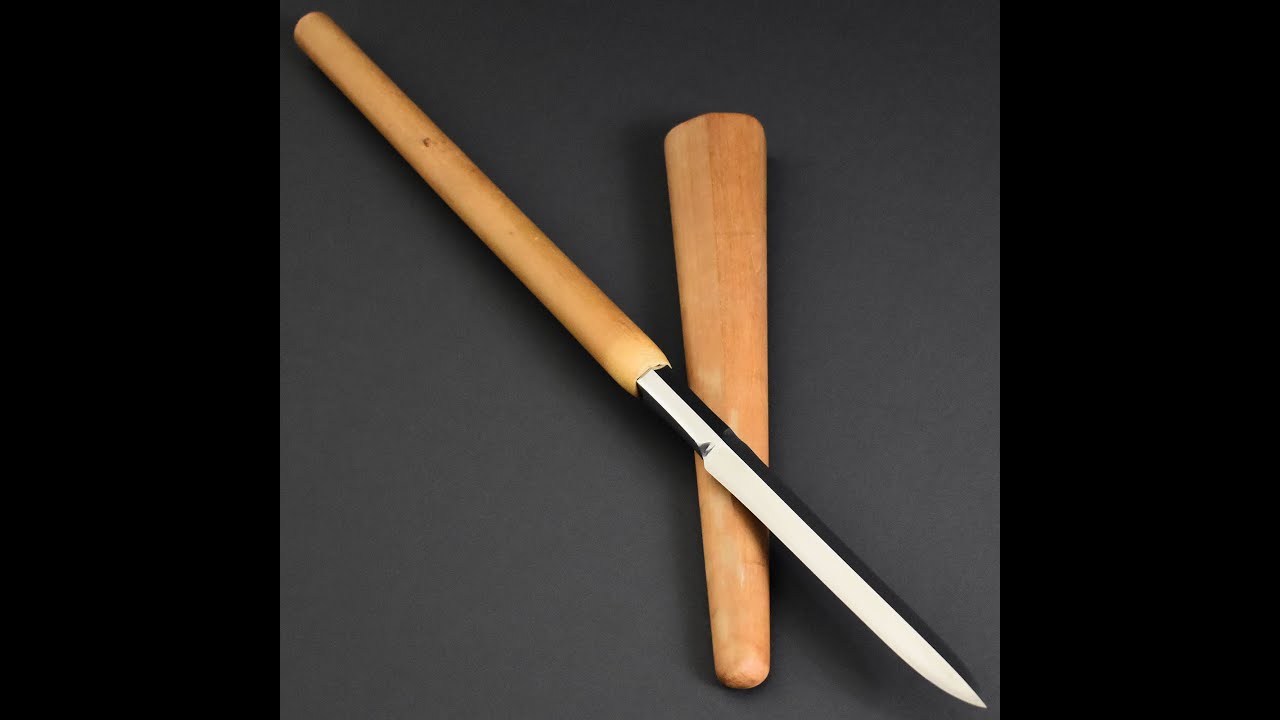 03594 Authentic NIHONTO JAPANESE SAMURAI SWORD SPEAR YARI w/SHIRASAYA ...