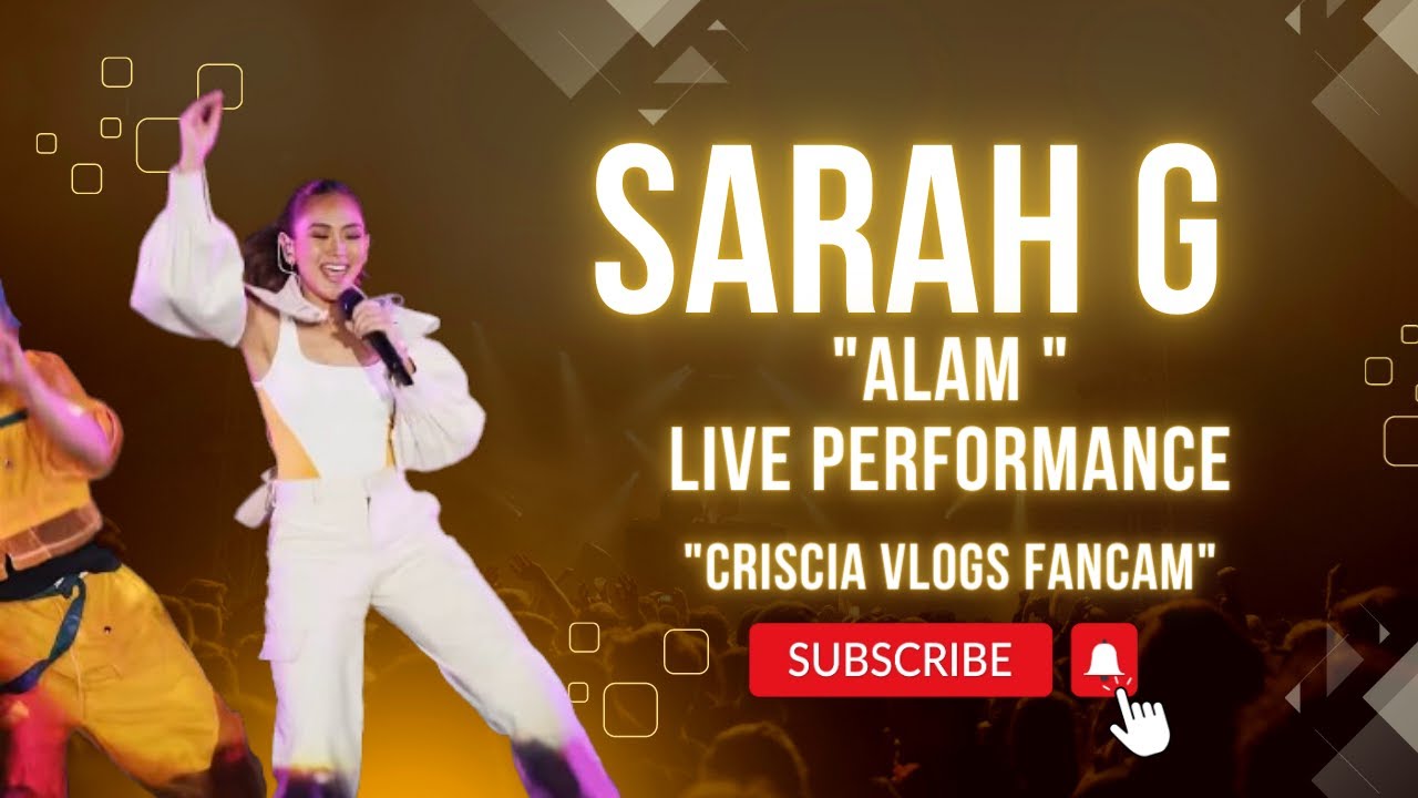 SARAH GERONIMO - "ALAM" LIVE PERFORMANCE SUNLIFE AUGUST CHAMP KICK OFF ...