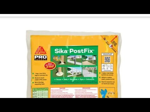 Sika Postfix / Used on basketball hoop base. - YouTube