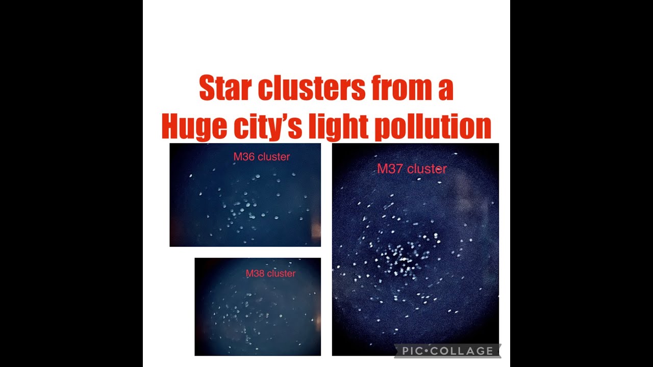 Open clusters M36,M37 & M38 from a HUGE city with smartphone #astronomy ...