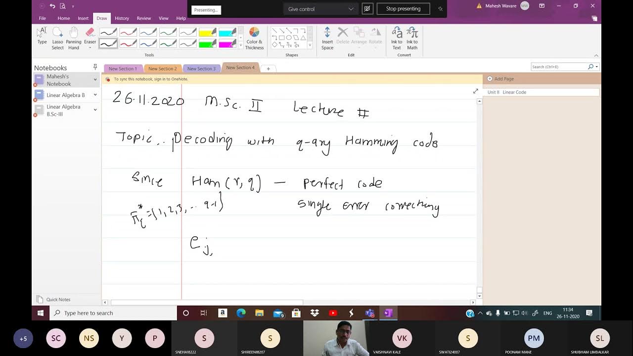 Decoding with q-ary Hamming Code |Coding Theory |RSML - YouTube