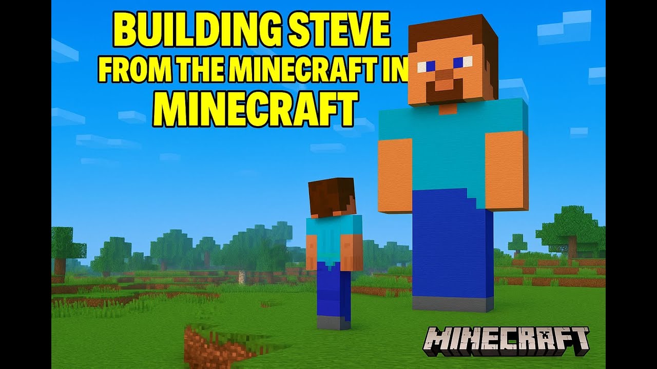 I BUILT STEVE FROM THE MINECRAFT MOVIE IN MINECRAFT! - YouTube
