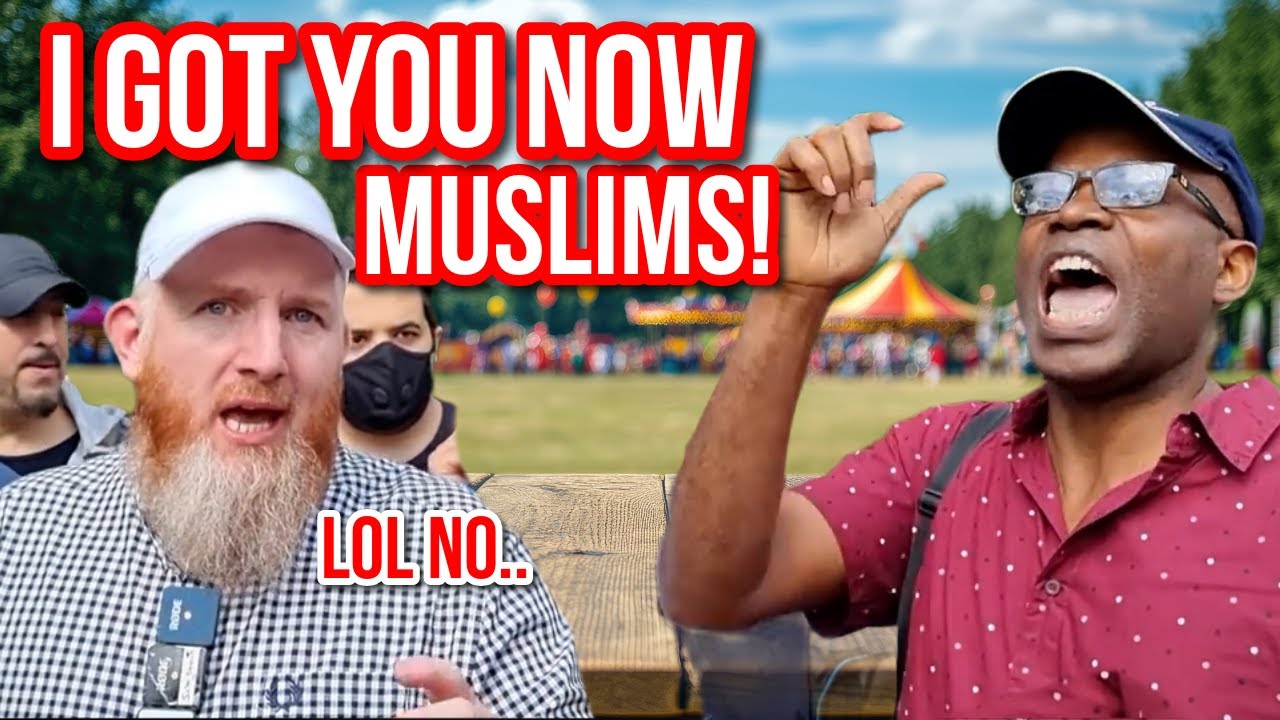 I got you Muslims now! Lol No.. Hamza Vs Christian | Speakers Corner ...